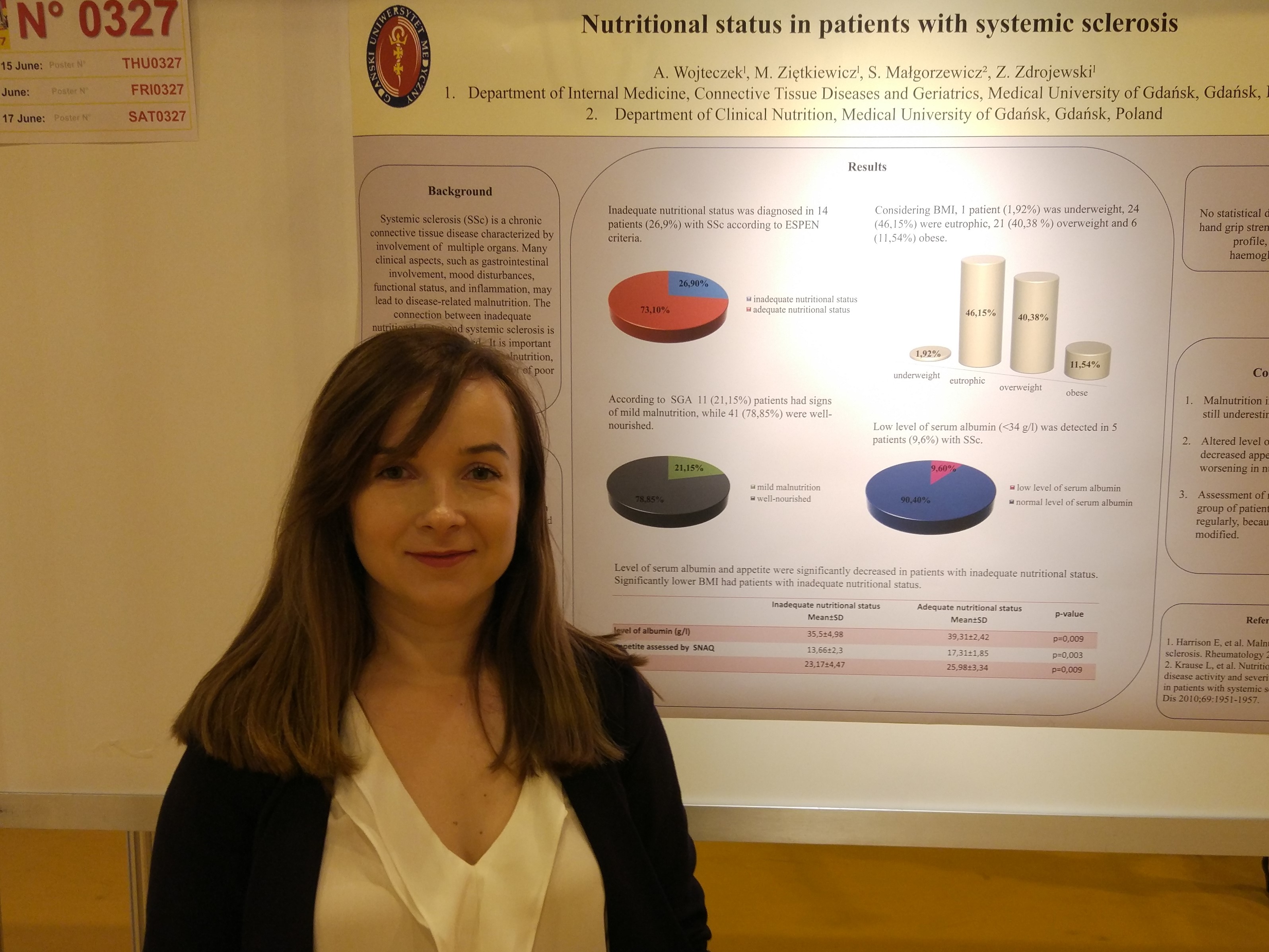 Gdański Uniwersytet Medyczny: Doktorantka GUMed uczestnikiem EULAR 2017